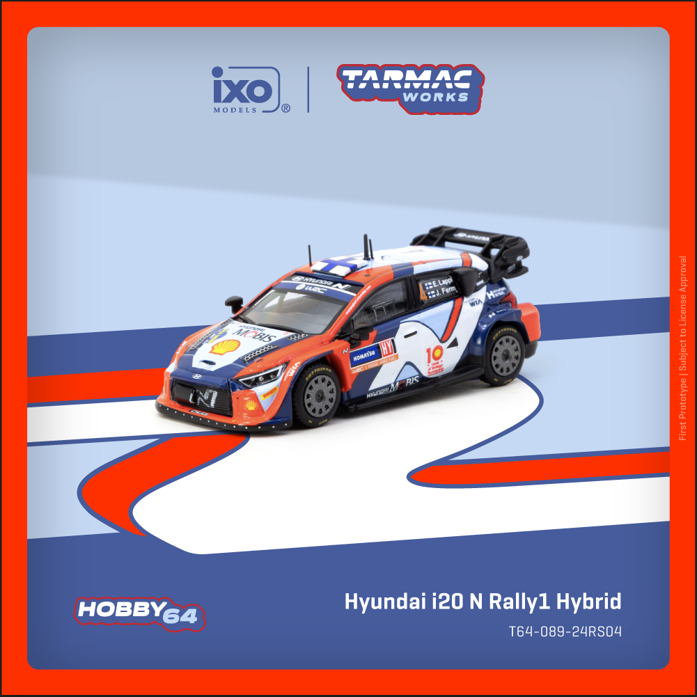 Tarmac Works 1:64 Hyundai I20 N Rally1 Hybrid Rally Sweden 2024 Winner – RC Cambodia
