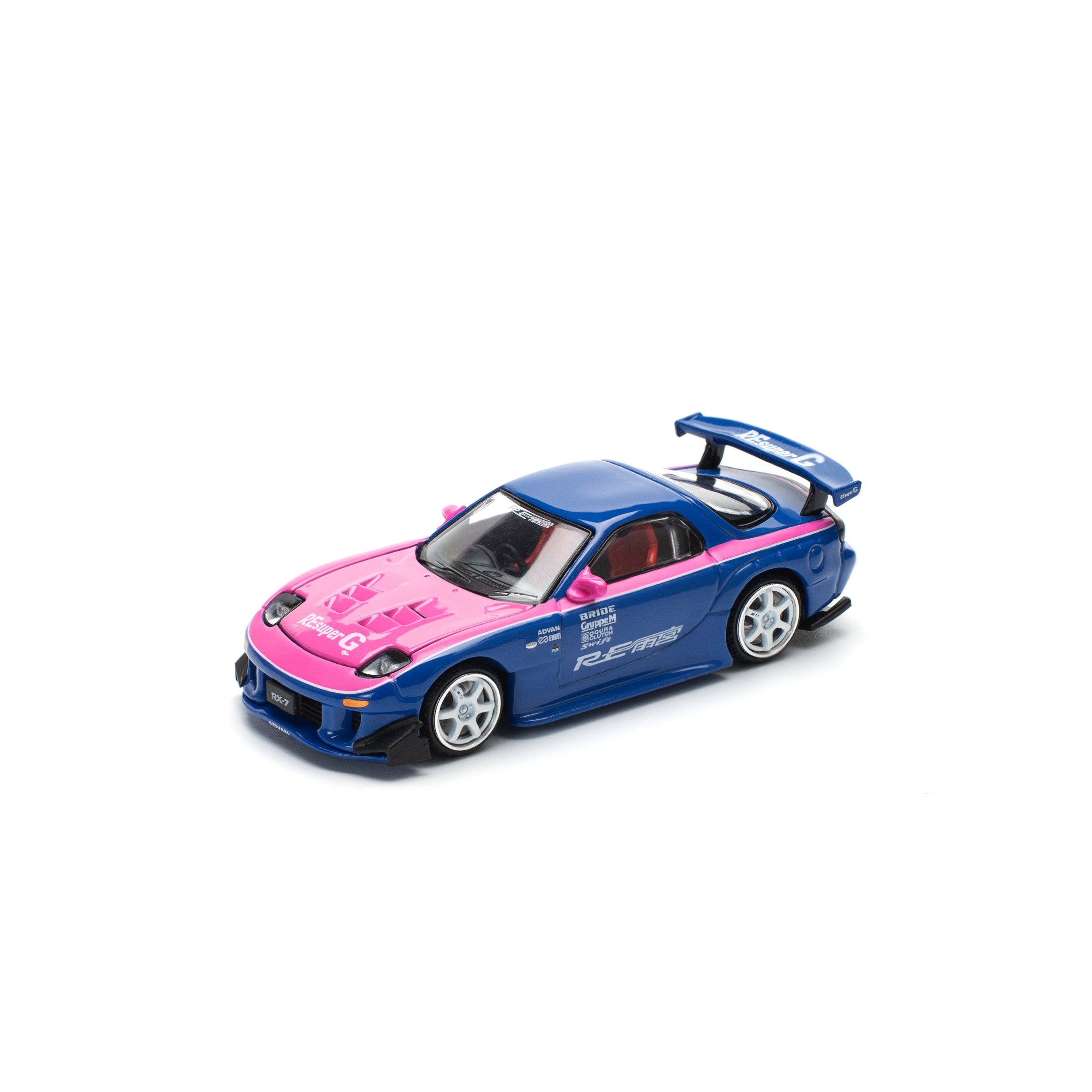 POP Race 1:64 MAZDA RX7 RE-AMEMIYA - BLUE/PINK – RC Cambodia