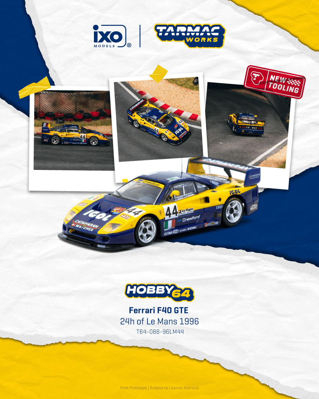 Tarmac Works - Ferrari F40 GTE 24h of Le Mans 1996 – RC Cambodia